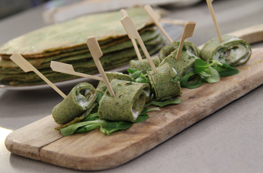 Spinazie pannenkoeken - Recept - Koopmans.com